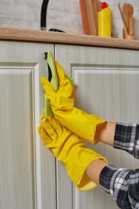 Clean Greasy Kitchen Cabinets With Ease - Wrapped in Rust