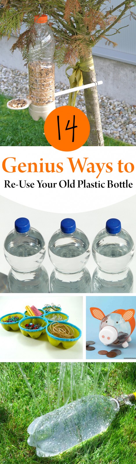 14 Genius Ways to Re-use Your Old Plastic Bottles - Wrapped in Rust
