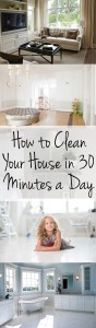 How to Clean Your House in 30 Minutes A Day - Wrapped in Rust