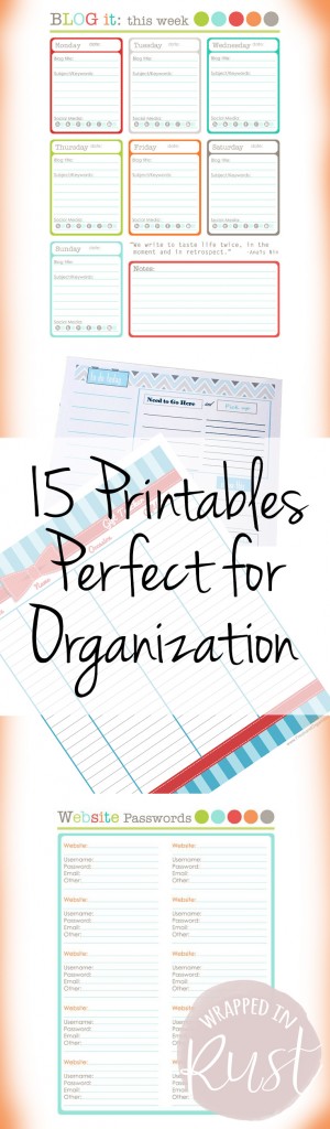15 Printables Perfect for Organization - Wrapped in Rust