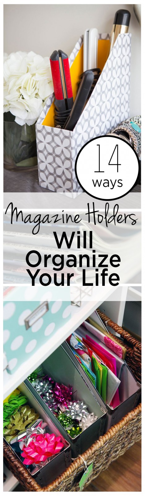 14 Ways Magazine Holders will Organize Your Life - Wrapped in Rust