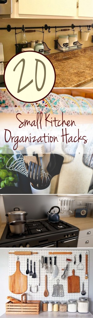 20 Small Kitchen Organization Hacks - Wrapped in Rust