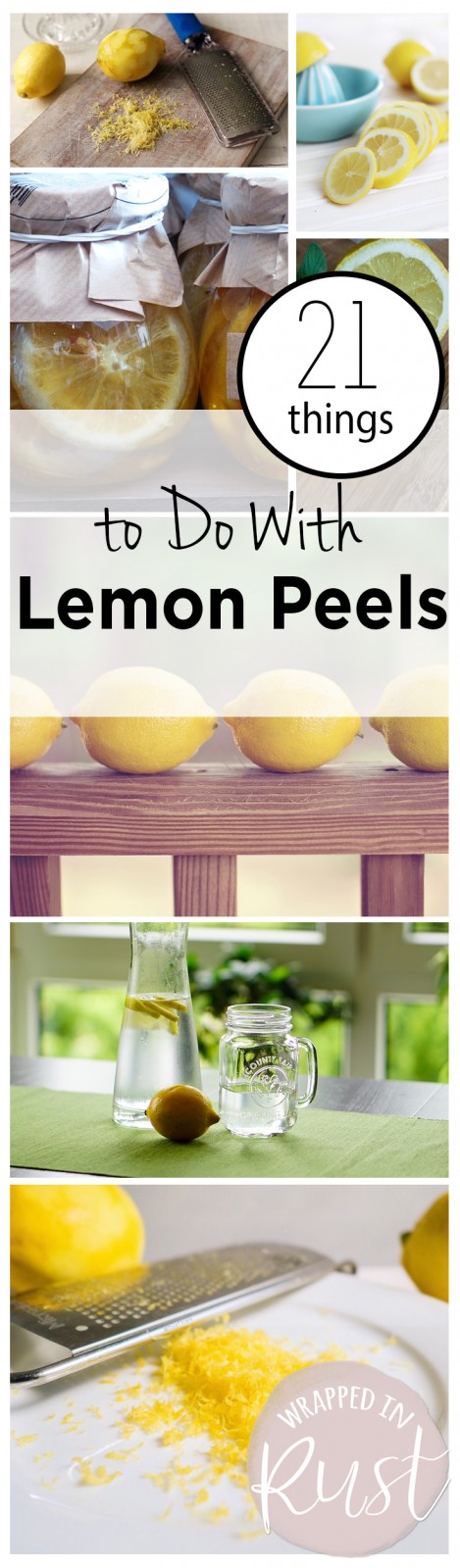 21 Things to Do With Lemon Peels - Wrapped in Rust